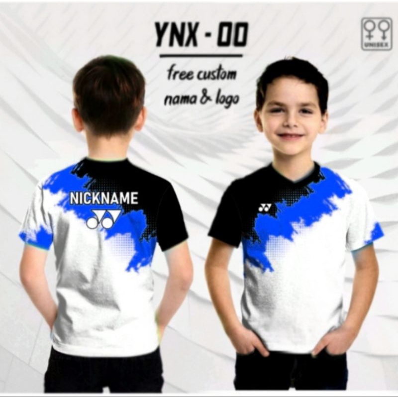 Jual jersey bulutangkis yonex anak kaos yonex anak baju olahraga anak ...
