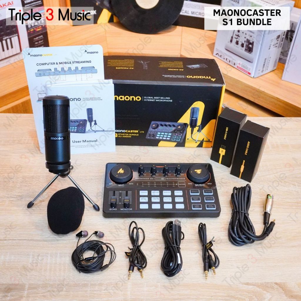 Jual MAONOCASTER Lite Maono AM200 S1 STARTER BUNDLE Paket podcast ...