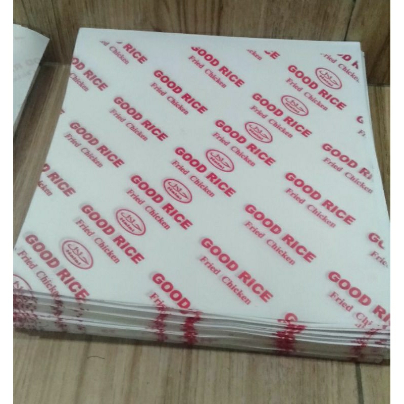 Jual kertas nasi motif kfc mcd burger kebab 23x27 | Shopee Indonesia