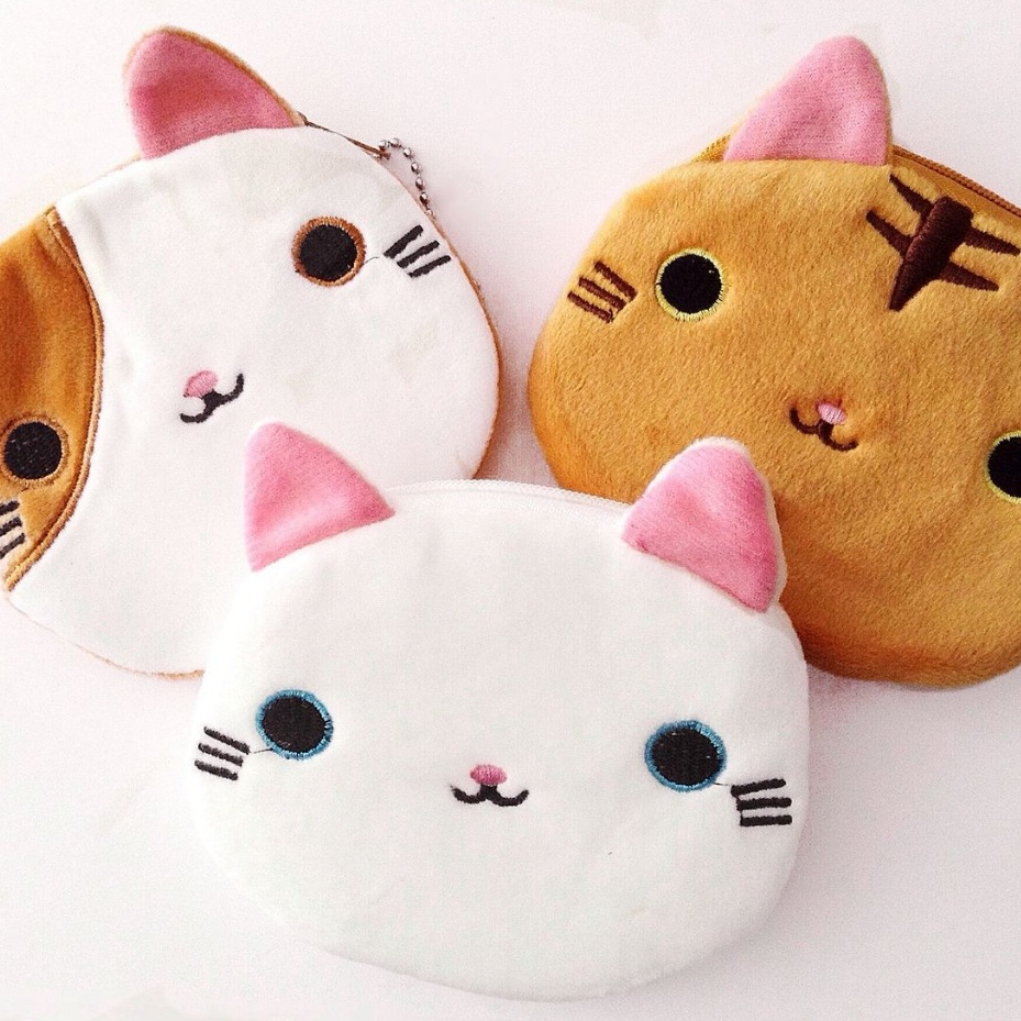 Jual [GH] Pouch Kucing - Cat Keychain Pouch Coin Uang Koin dompet uang ...