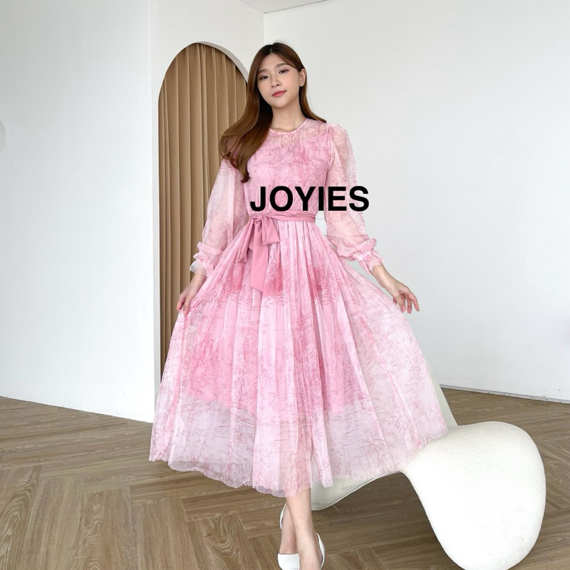 Jual Lucinta Dress Korean Floral Dinner Mewah Elegant Spring Prewed ...