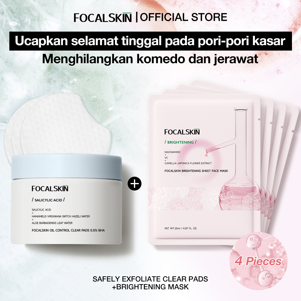 Jual FOCALSKIN Paket Combo Safely Exfoliate Clearpads 60 Pad ...
