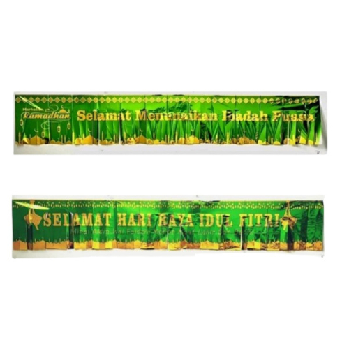 Jual Banner Garland Rumbai Hiasan Dekorasi Tema Puasa & Lebaran Hari ...