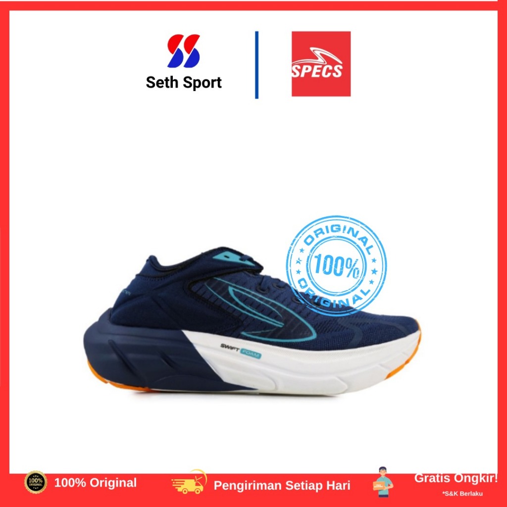 Jual Sepatu Running 910 Nineten Hiroshi Original - Biru Tua/Tosca ...