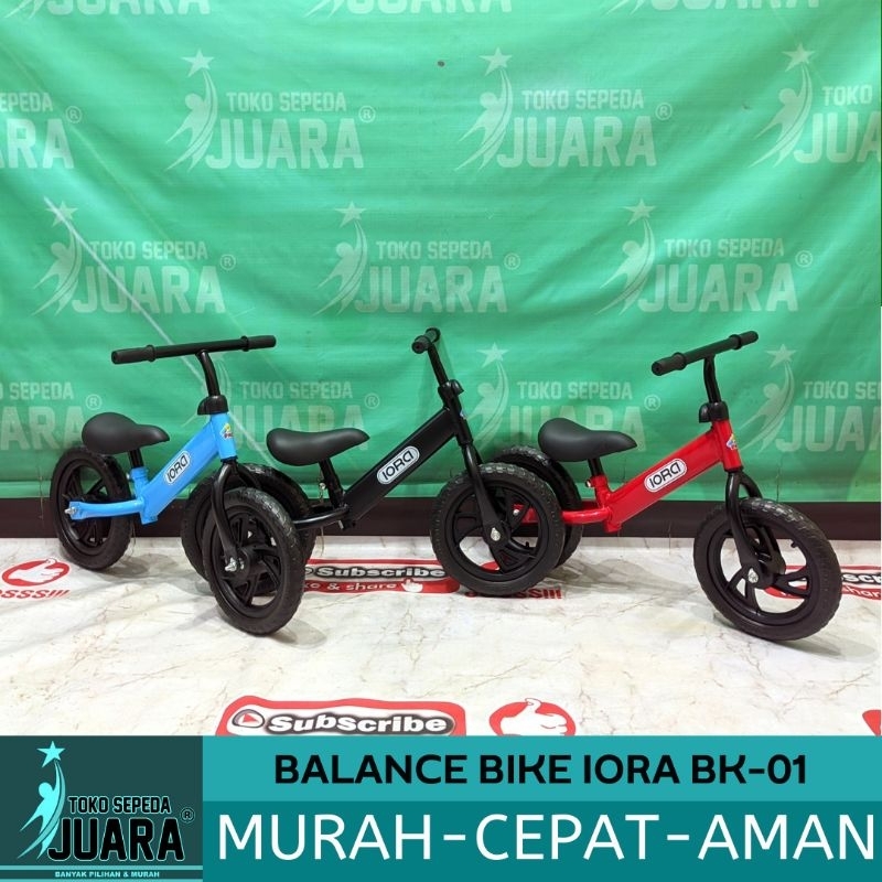 Jual SEPEDA KESEIMBANGAN ANAK IORA BK-01 PUSHBIKE BALANCE BIKE BK01 12 INCH | Shopee Indonesia