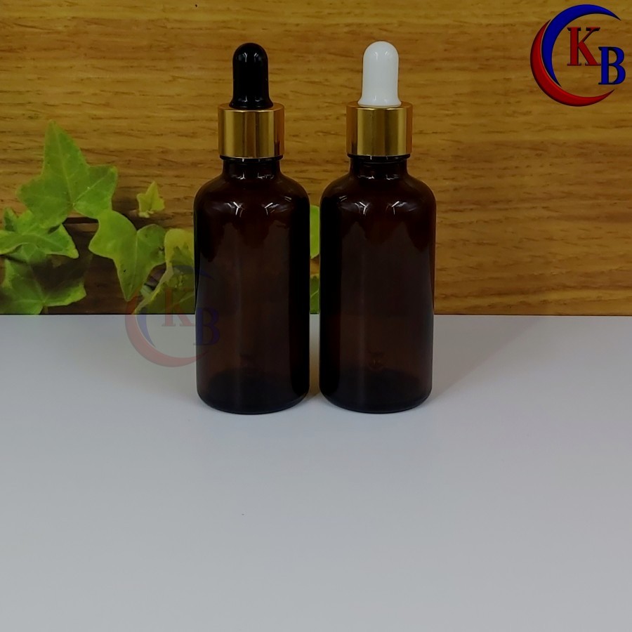 Jual BOTOL PIPET 50 ML SERUM ALUMUNIUM / BOTOL TETES KACA COKLAT 50ML ...