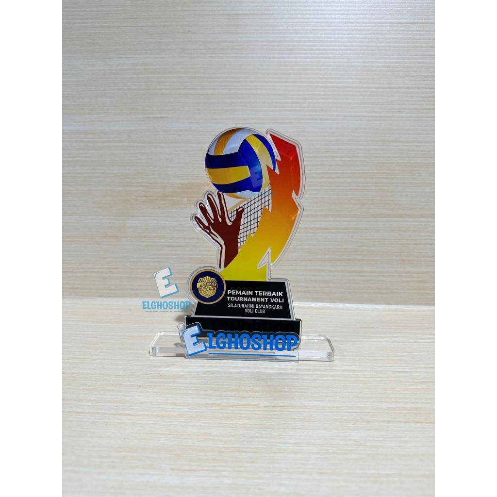 Jual Plakat Akrilik Custom/Piala Voli/Volly Ball/Piala Akrilik Voli ...
