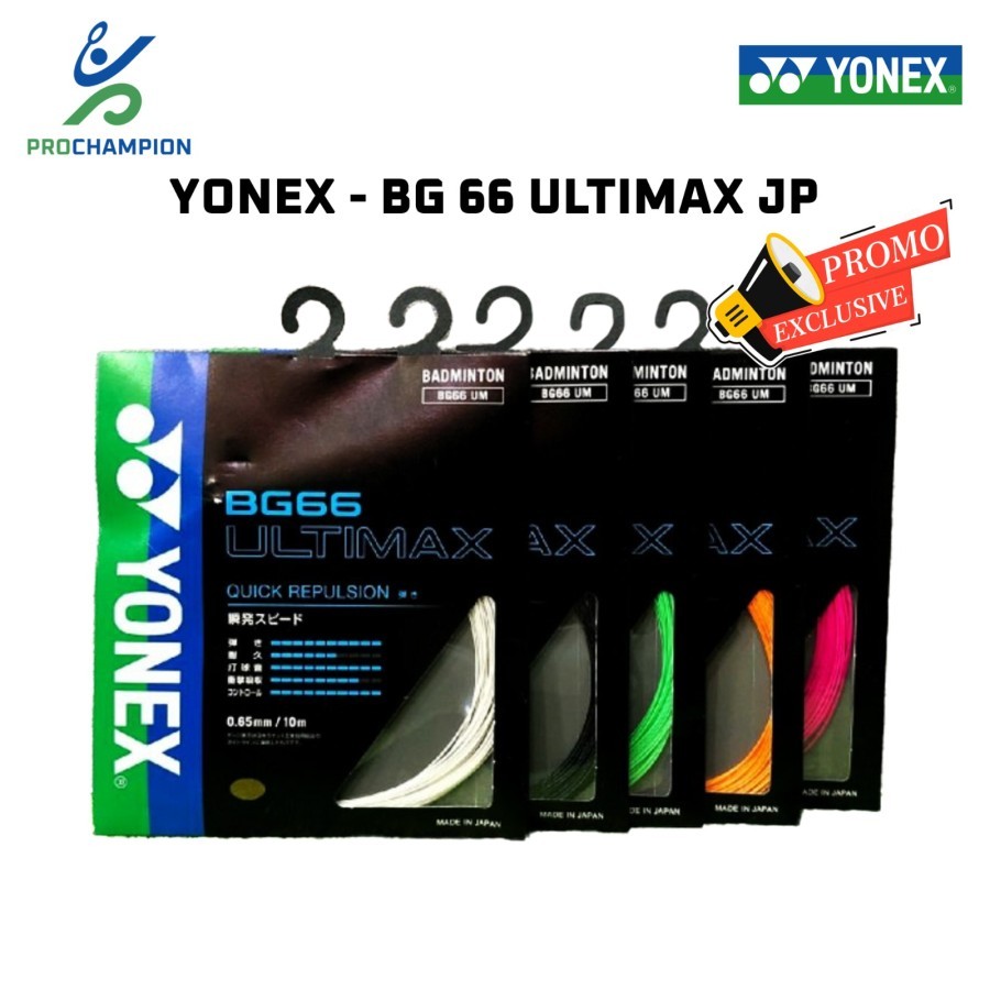 Jual SENAR BADMINTON - YONEX BG66 BG 66 ULTIMAX JP - ORIGINAL | Shopee ...