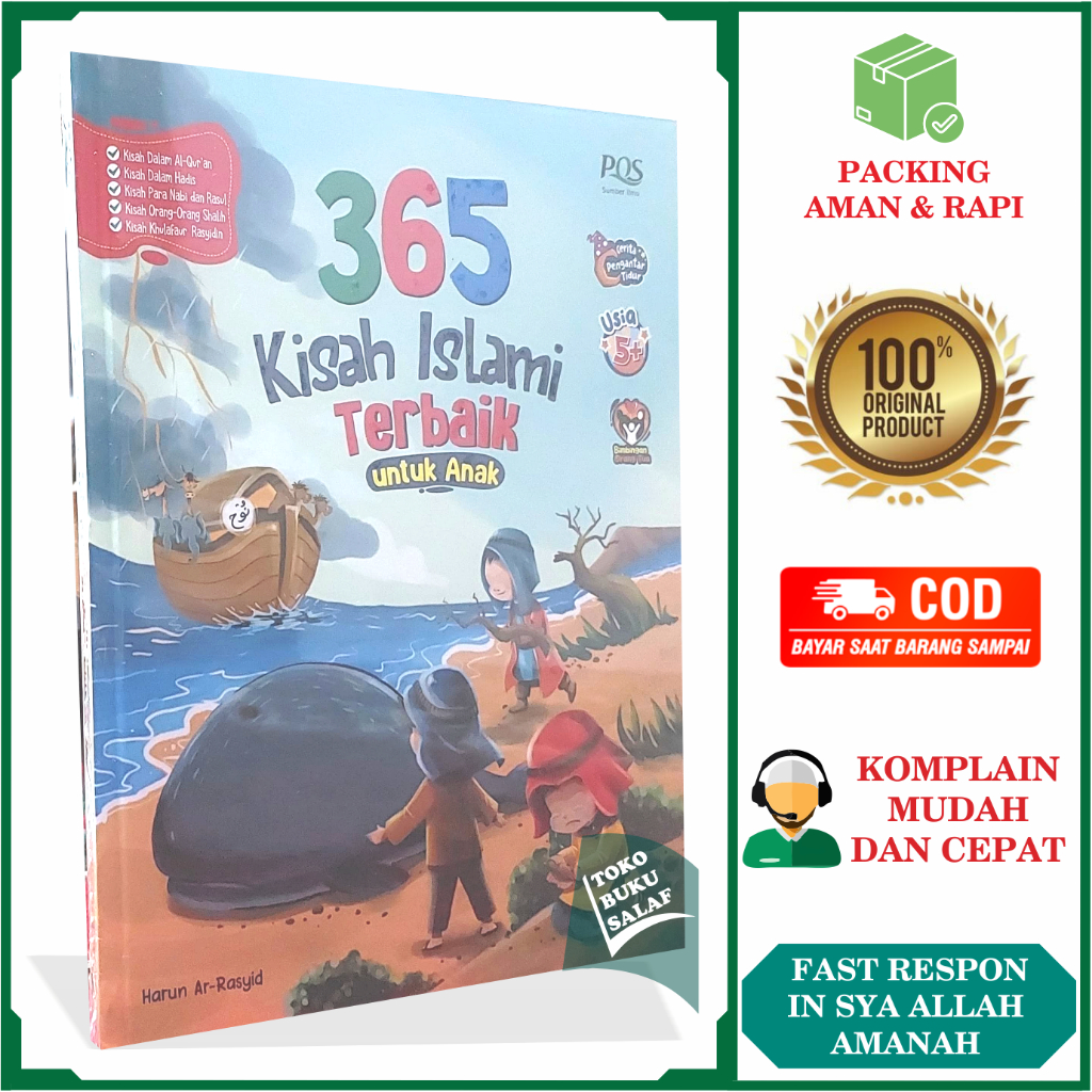 Jual 365 Kisah Islami Terbaik Untuk Anak Karya Harun Ar Rasyid PQS Cerita Pengantar Tidur Usia 5 ...