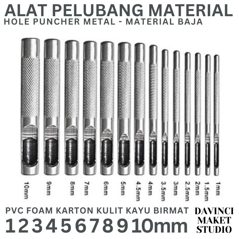 Jual Hole Puncher Metal Punch Carbon Steel - Pelubang Material PVC Foam ...