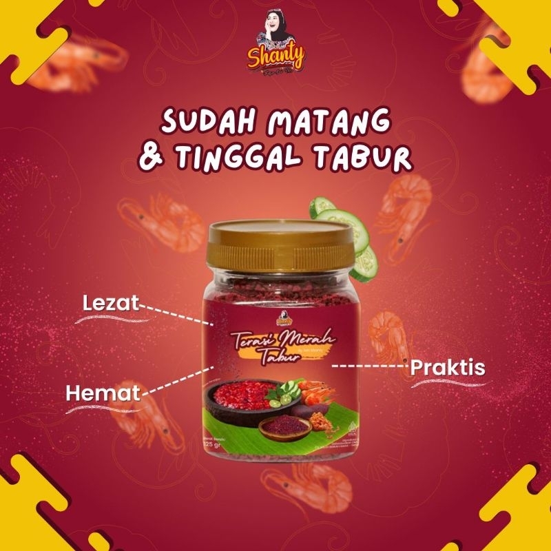 Jual Terasi Merah Tabur Teh Shanty | Shopee Indonesia