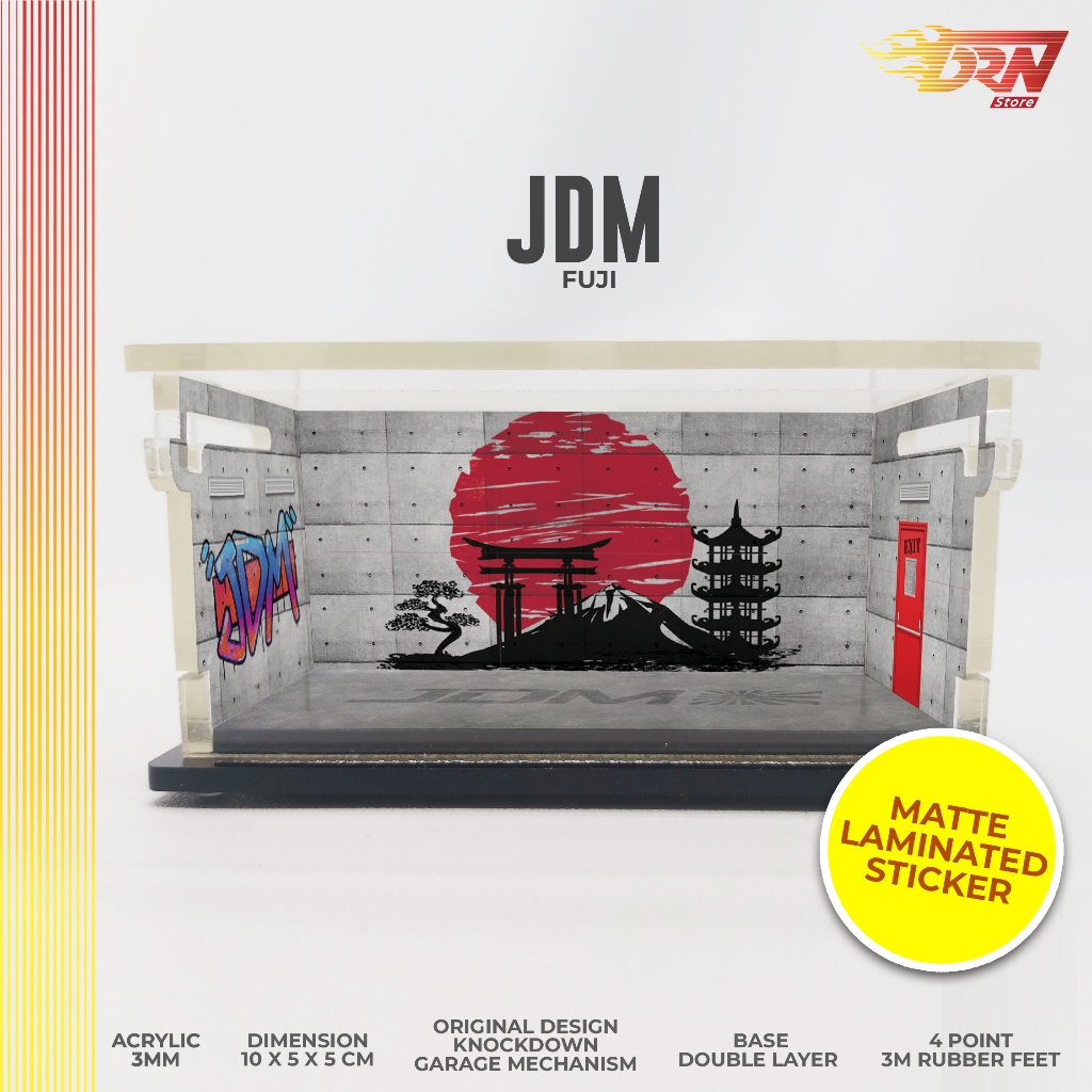 Jual JDM STYLE EXCLUSIVE BOX AKRILIK DIECAST DISPLAY ACRYLIC 1/64 ...