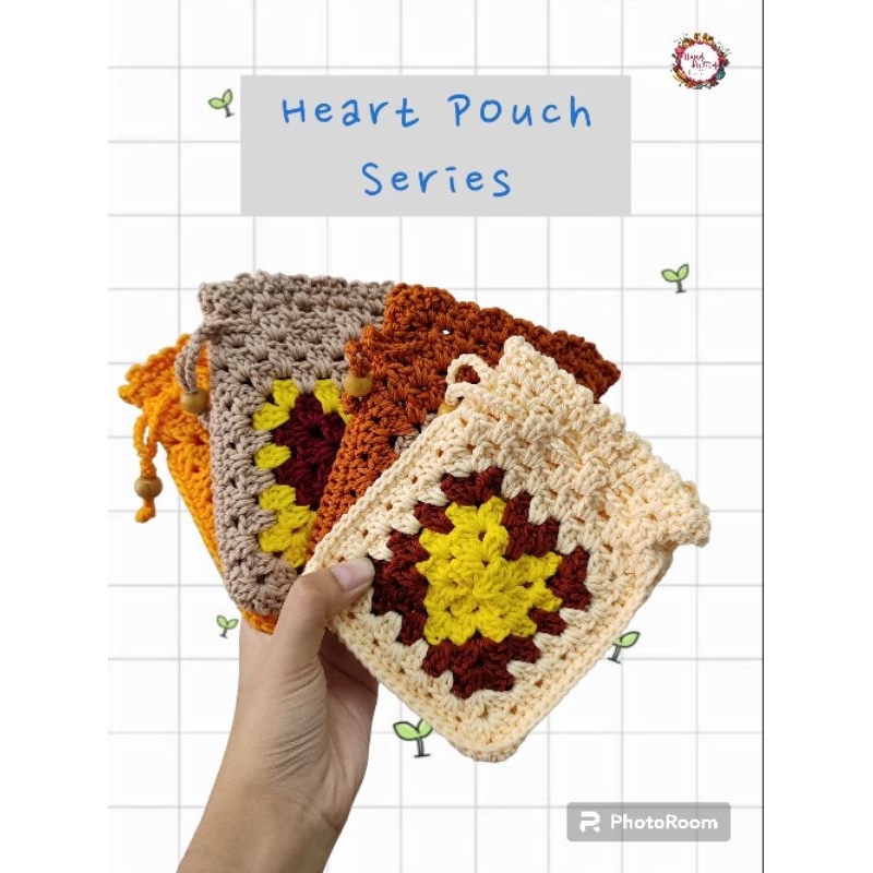 Jual Pouch Rajut Heart Series/Pouch Serut | Shopee Indonesia
