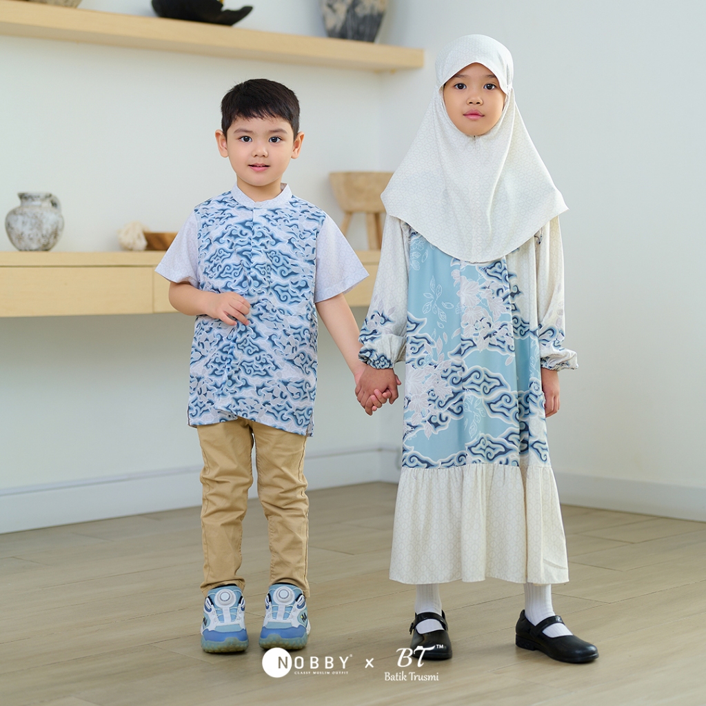 Jual Nobby X Batik Trusmi Arunika SM Kids Kemeja Anak | Shopee Indonesia
