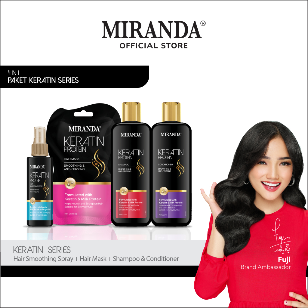 Jual Miranda Keratin Protein Series Hair Treatment Package 2in1/3in1 ...
