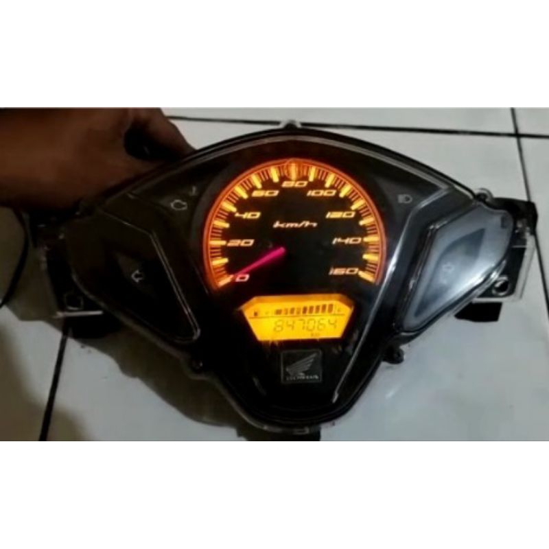 Jual Speedometer Spido Spidometer kilometer Vario125 Old Lama Bohlam ...