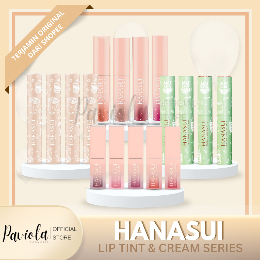 Jual ⚡Paviola⚡ Hanasui Tintdorable Lip Stain | Matcha Latte | BOBA ...
