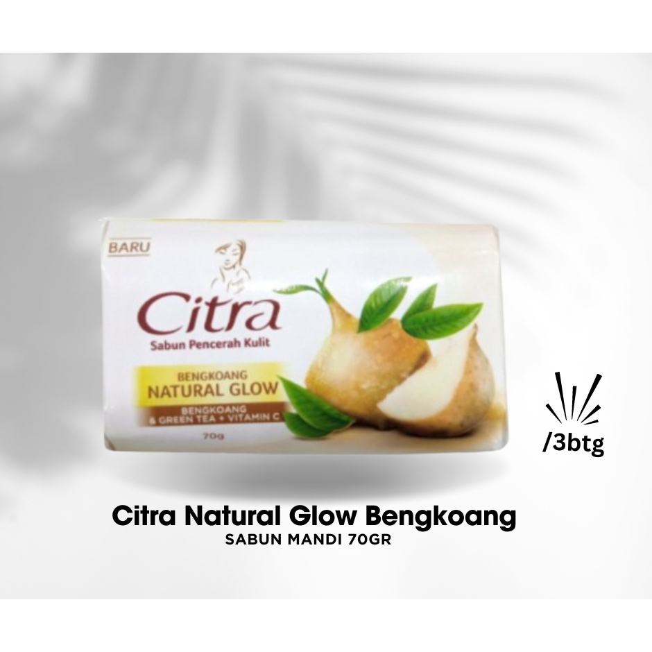 Jual Citra Natural Glow Bengkoang Sabun Mandi 70gr (3pcs) | Shopee ...