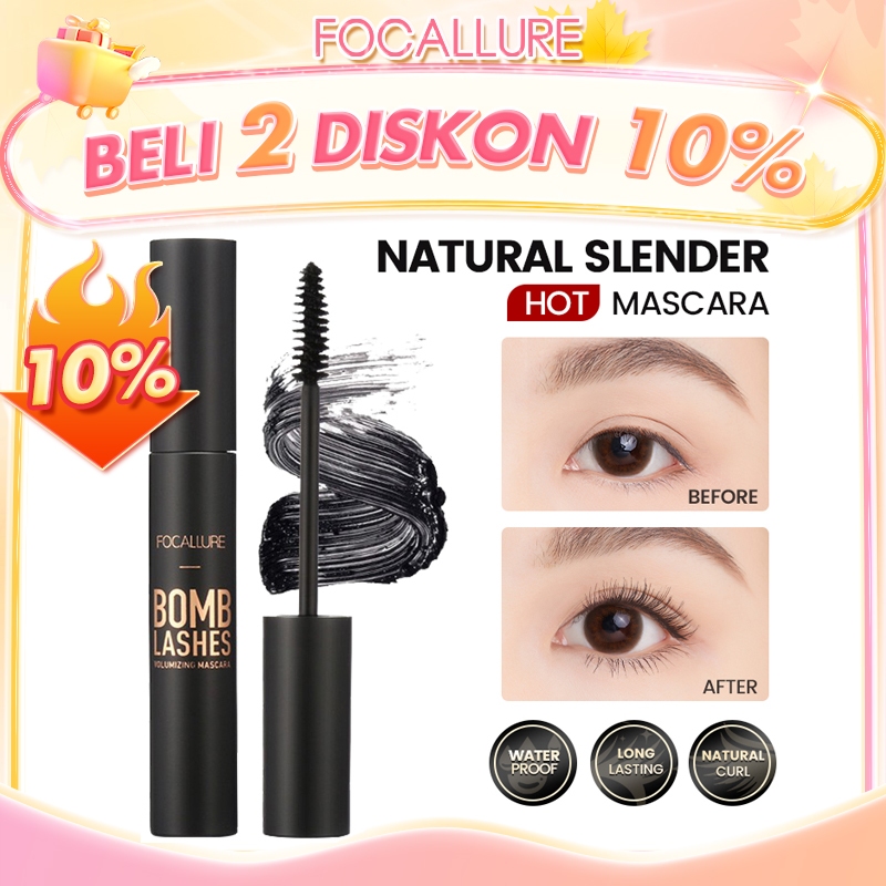 Jual FOCALLURE Bomb Lashes Volumizing Mascara Kosmetik Mata (100% ...