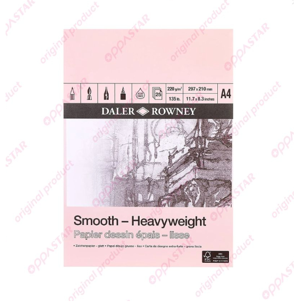 Jual Buku Sketsa Daler Rowney Smooth Heavyweight 200g A4 403040400 | Shopee Indonesia