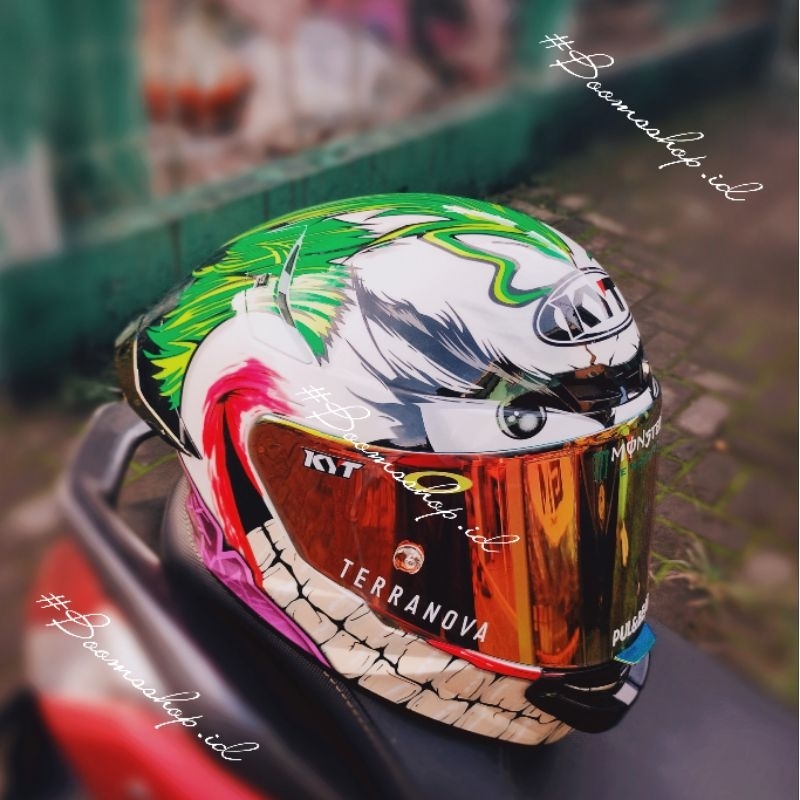 Jual helm kyt tt course repaint livery joker | Shopee Indonesia