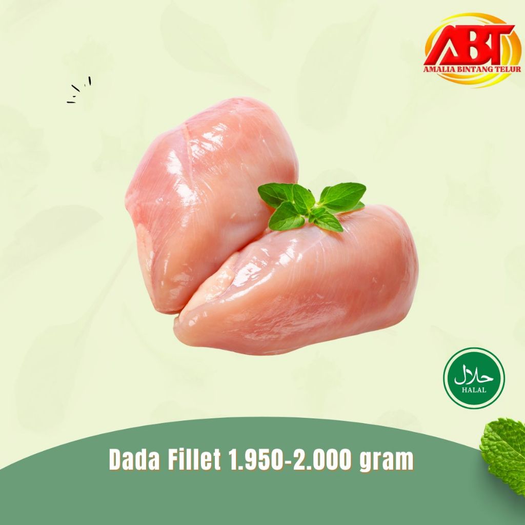 Jual ABT - Dada Ayam Fillet - Dada Ayam Boneless Tanpa Kulit 2kg Daging ...