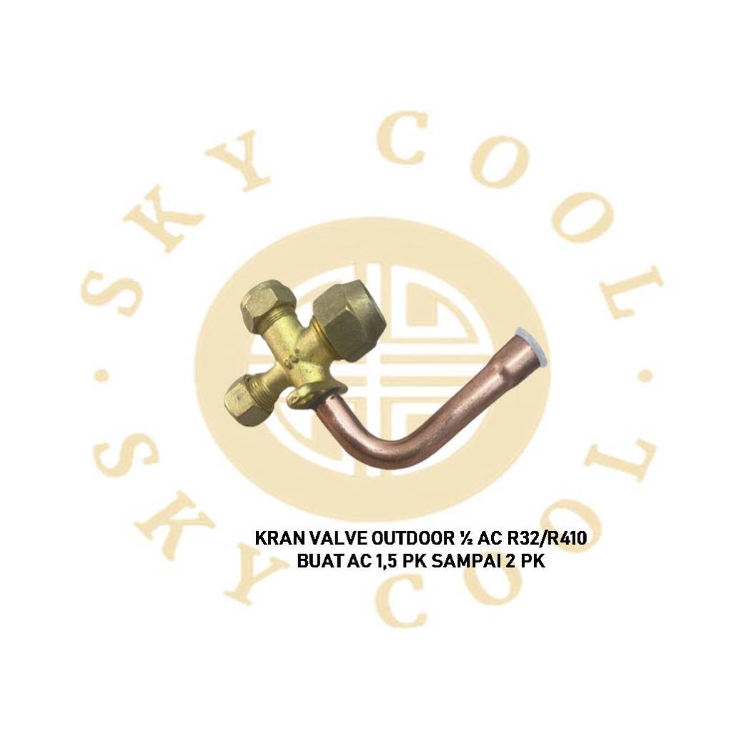 Jual KRAN VALVE OUTDOOR AC R32/R410 UKURAN 1/2 BUAT AC 1,5 PK SAMPAI ...