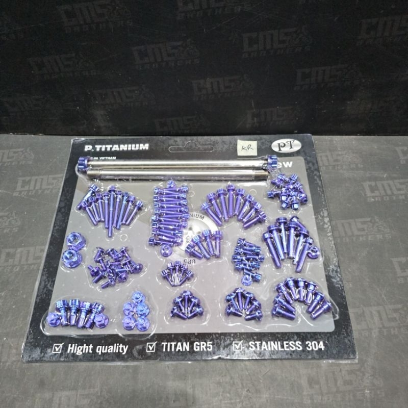 Jual Baut Set Titanium P Titanium For Kawasaki Ninja R SS 150 Original ...