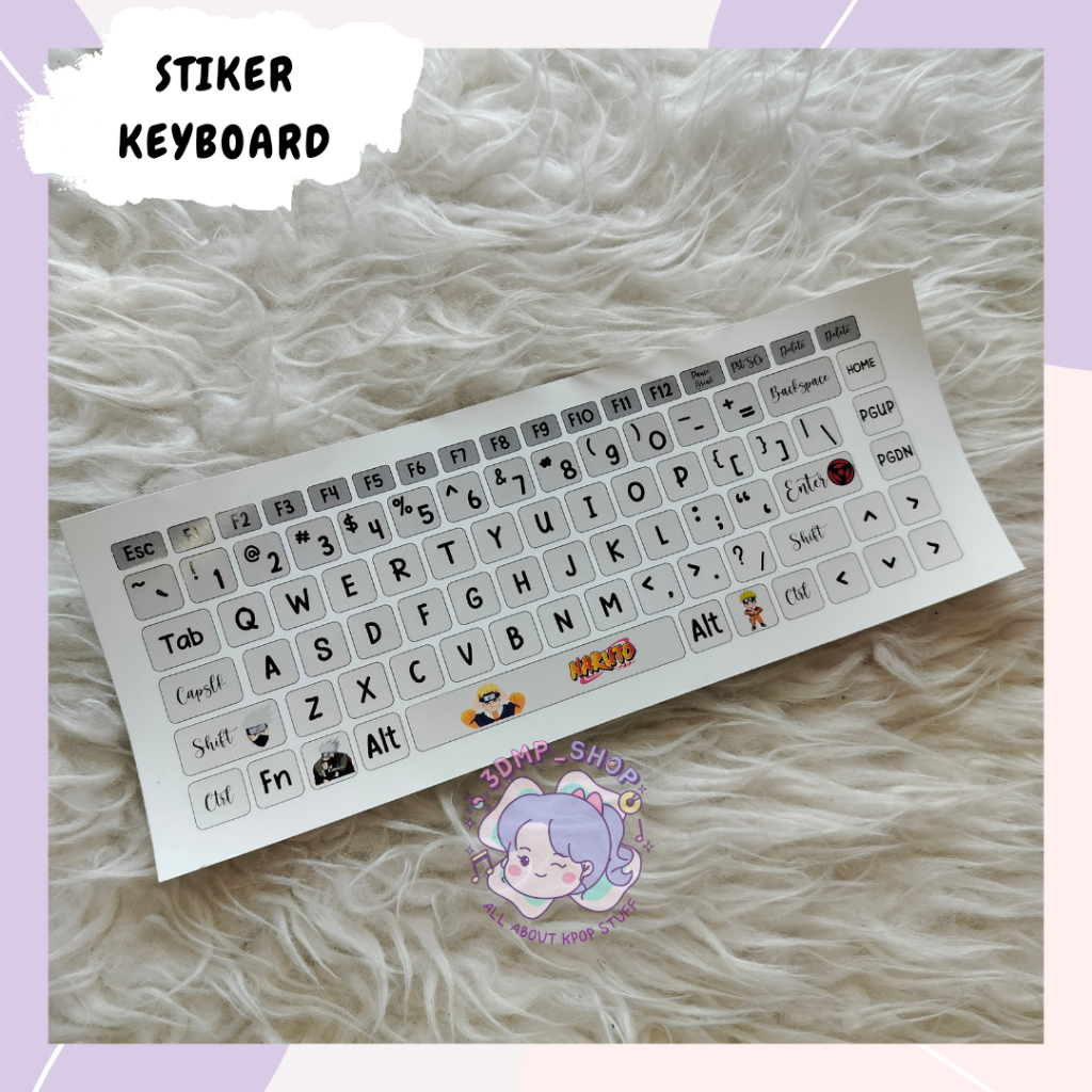 Jual STIKER KEYBOARD CUSTOM KPOP BLACKPINK STRAY KIDS NCT 127 NARUTO ...
