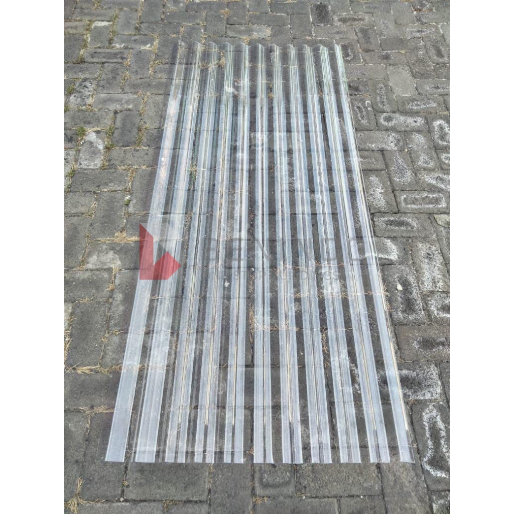 Jual SENG GELOMBANG TRANSPARAN / BENING LEBAR 80cm X 240cm - 0.80MM ( P ...