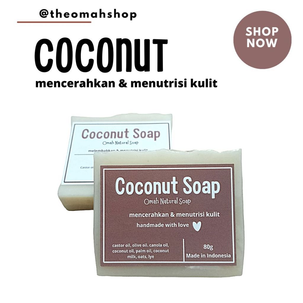 Jual Omah Natural - Sabun Kelapa - Coconut Soap - Handmade | Shopee ...