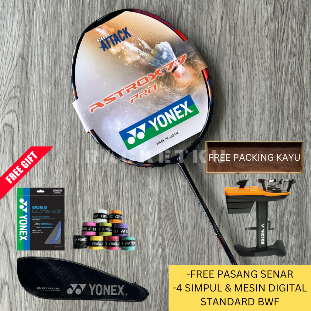 Jual Raket Badminton YONEX ASTROX 77 PRO ORIGINAL MADE IN JAPAN | Shopee Indonesia