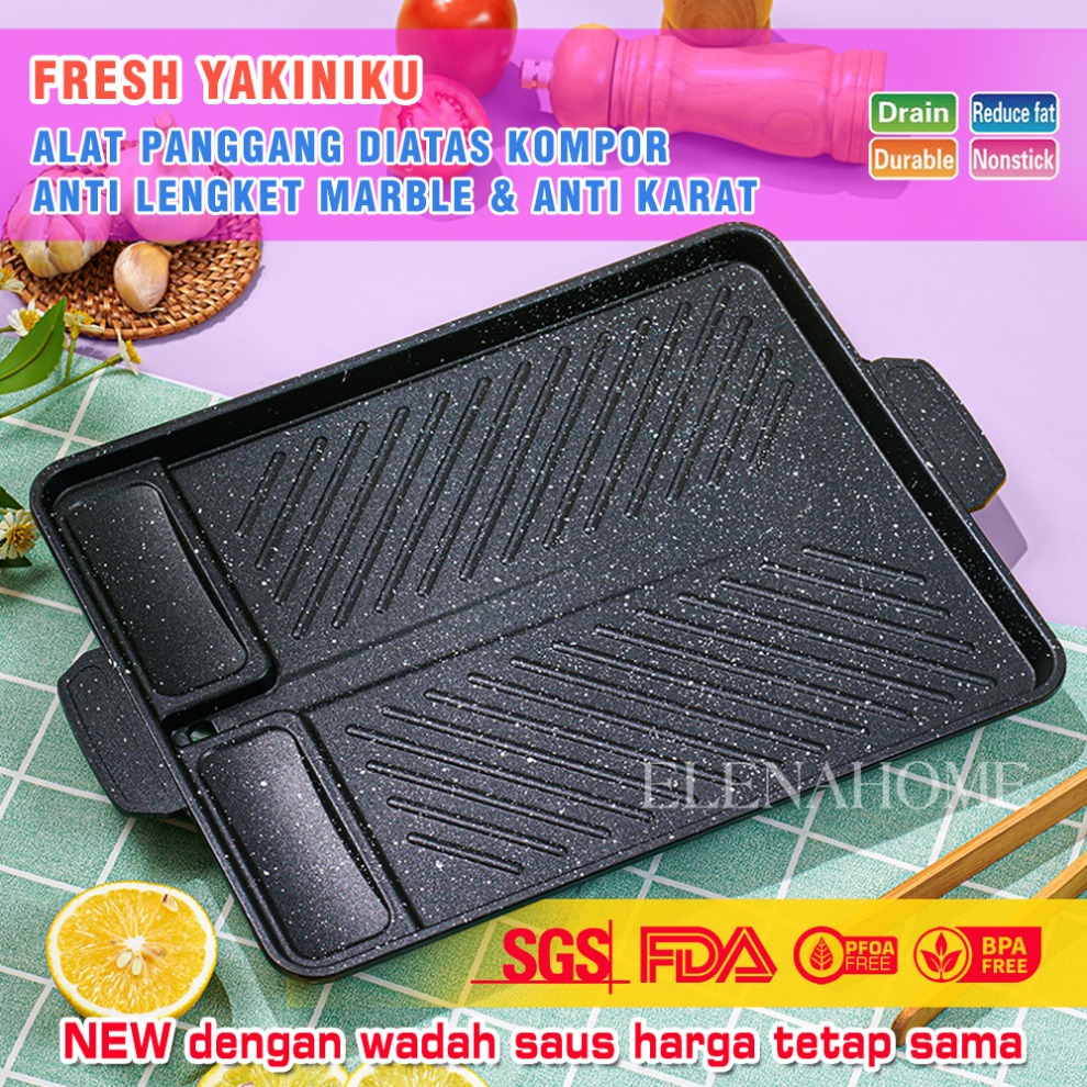 Jual YAKINIKU MULTI BBQ GRILL PAN Alat bakar bakaran / panggangan ...