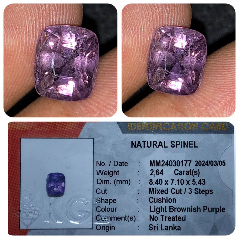 Jual Natural spinel / batu srilanka KGL lab | Shopee Indonesia