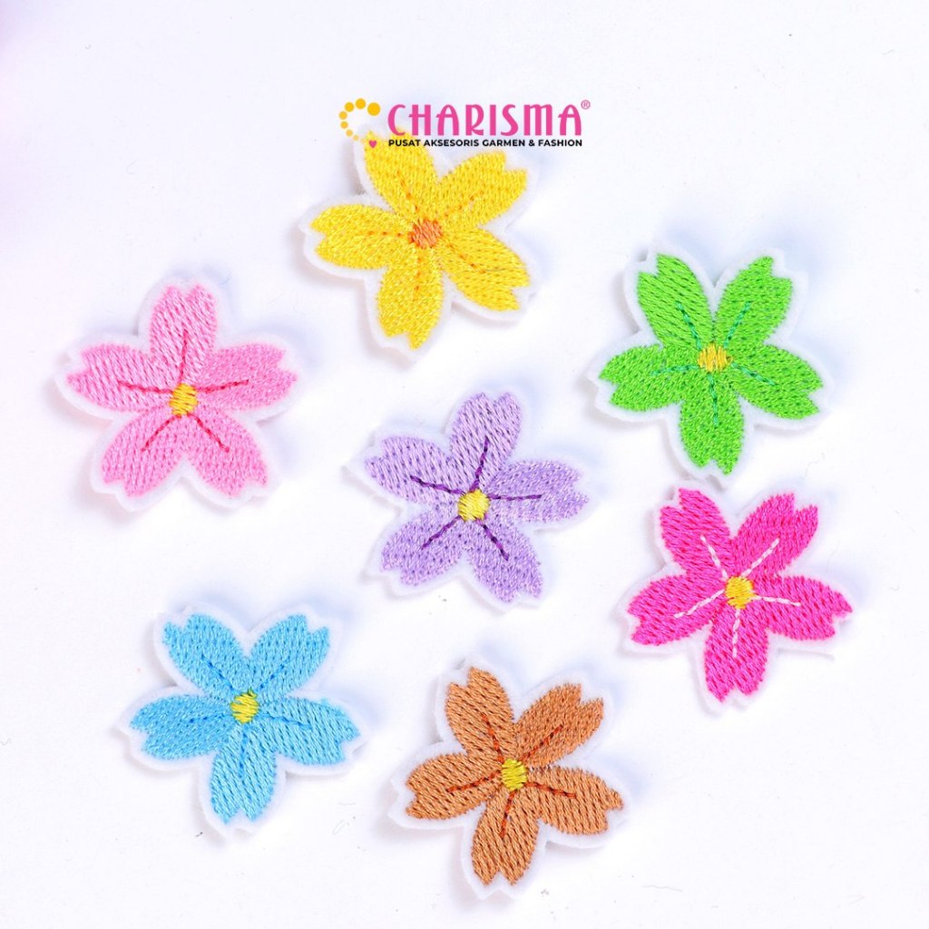 Jual Charisma Patch Bordir Bunga - Patch Emblem Bordir Bunga / Harga ...