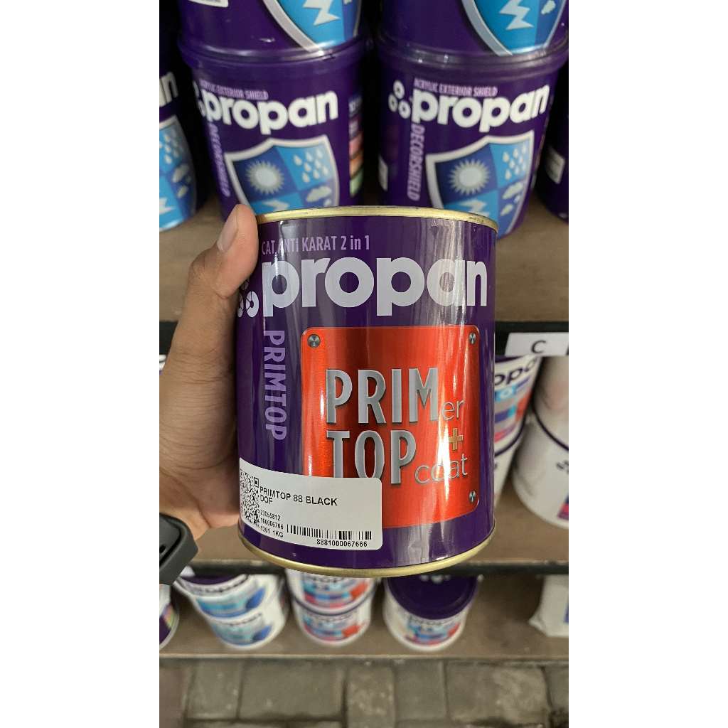 Jual CAT BESI ANTI KARAT 2 IN 1 PROPAN PRIMTOP 88 KEMASAN 1LT | Shopee ...