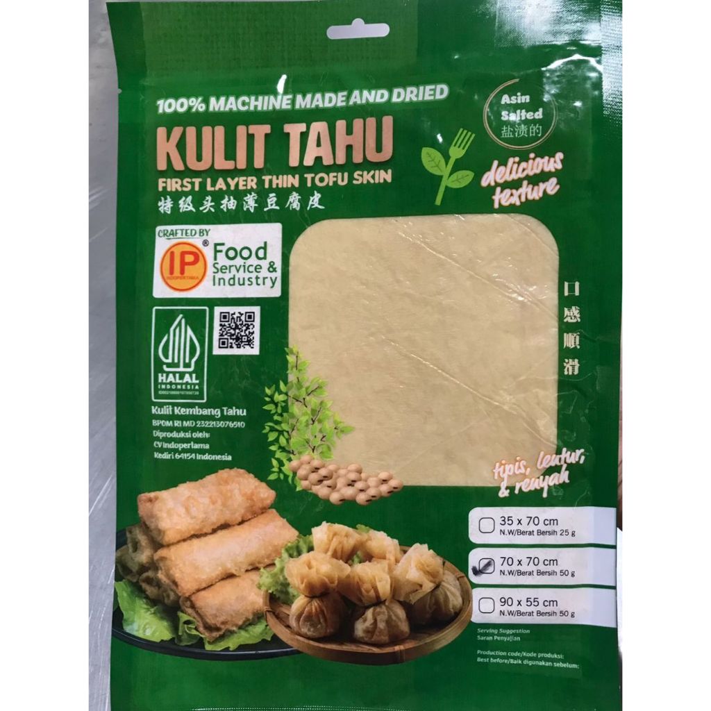 Jual Kulit Tahu Tipis READY IP Indopertama HALAL Grosir | Shopee Indonesia