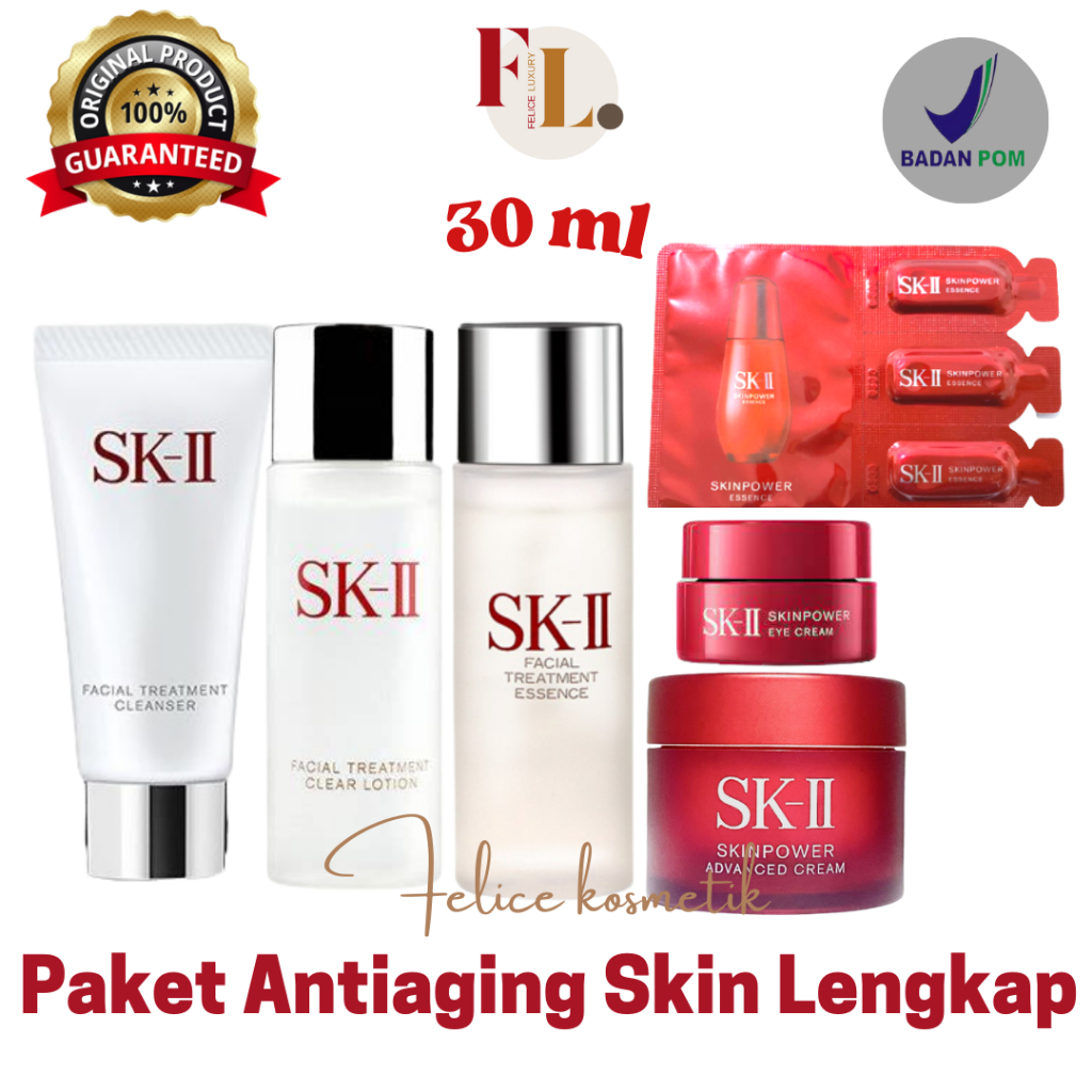 Jual SKII SK2 SKII SK II Paket Trial Medium BASIC SKINPower SKIN POWER (Antiaging) Pitera ...