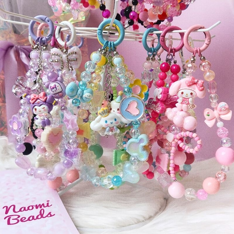 Jual Naomi Beads - Strap HP Sanrio / gantungan HP kuromi melody pocacho ...
