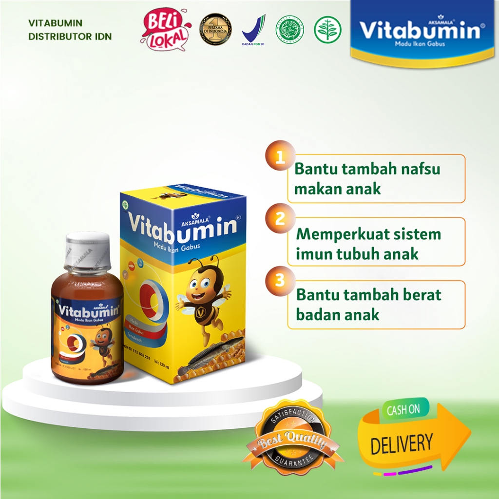 Jual MADU VITABUMIN 130ml - Madu Vitamin Anak Paling Laris - Membantu Menambah Nafsu Makan Anak ...