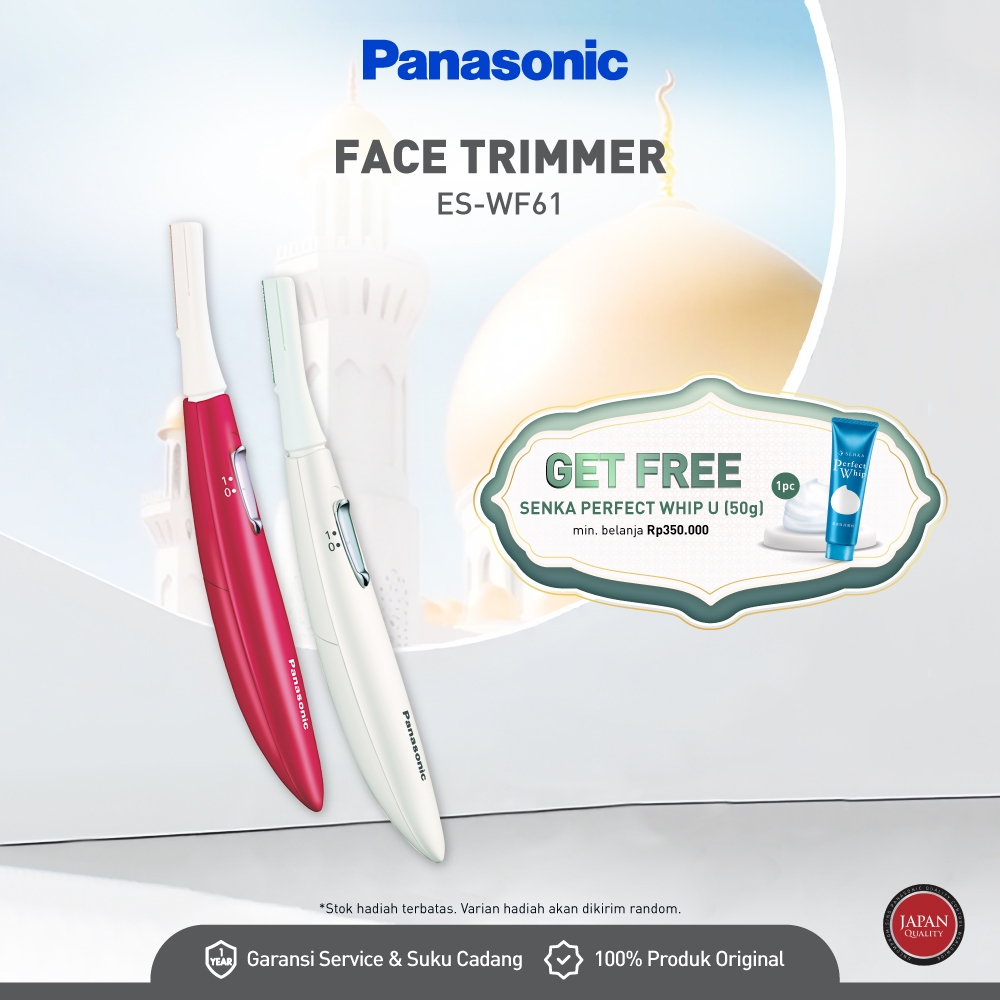 Jual Panasonic ES-WF61-W401 Face Trimmer [Battery Operated] - White ...