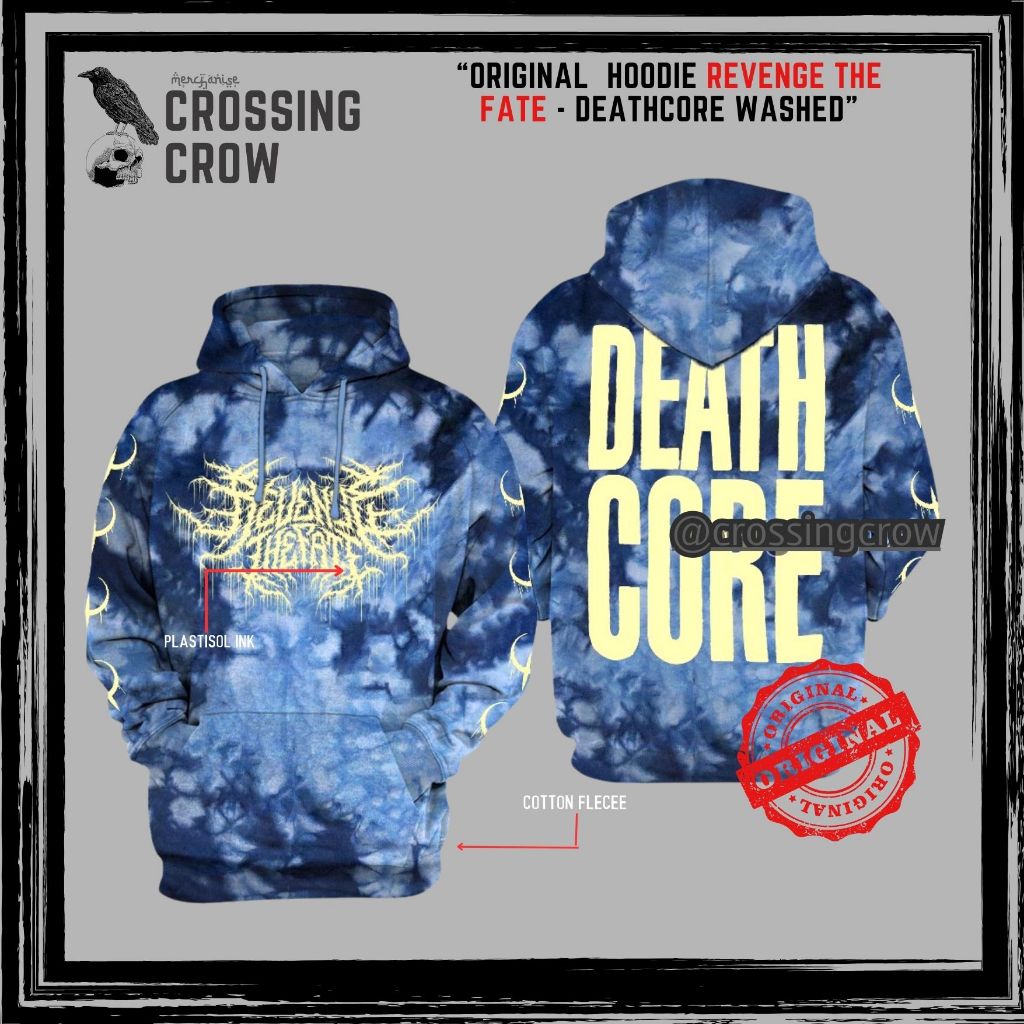 Jual HOODIE REVENGE THE FATE BAND ORIGINAL DEATHCORE WASHED | Shopee ...