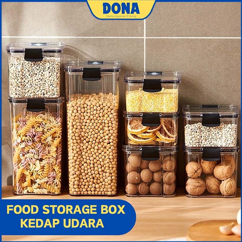Jual Toples Kotak Snack Kedap Udara / Penyimpanan Bening Cereal ...