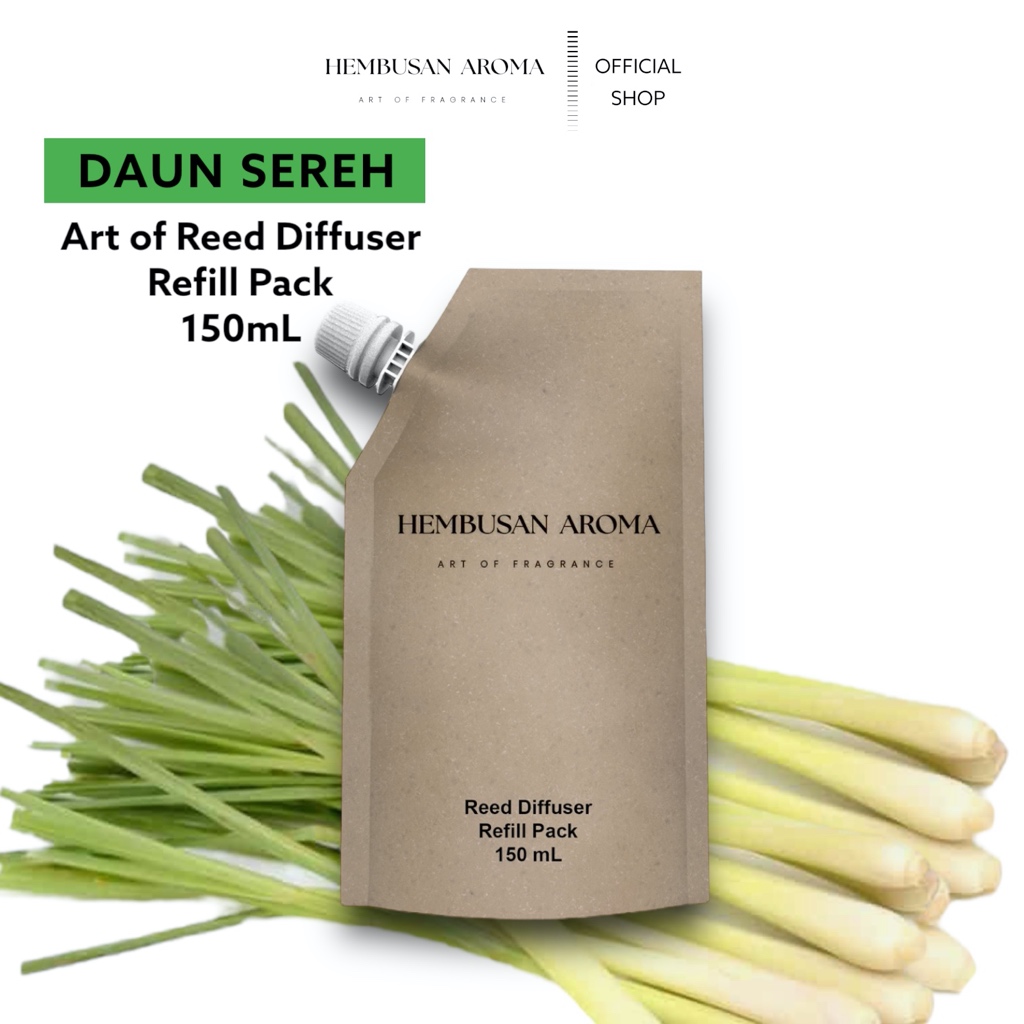 Jual Hembusan Aroma Reed Diffuser Daun Sereh Lemongrass Refill Pengharum Ruangan Aromatherapy ...