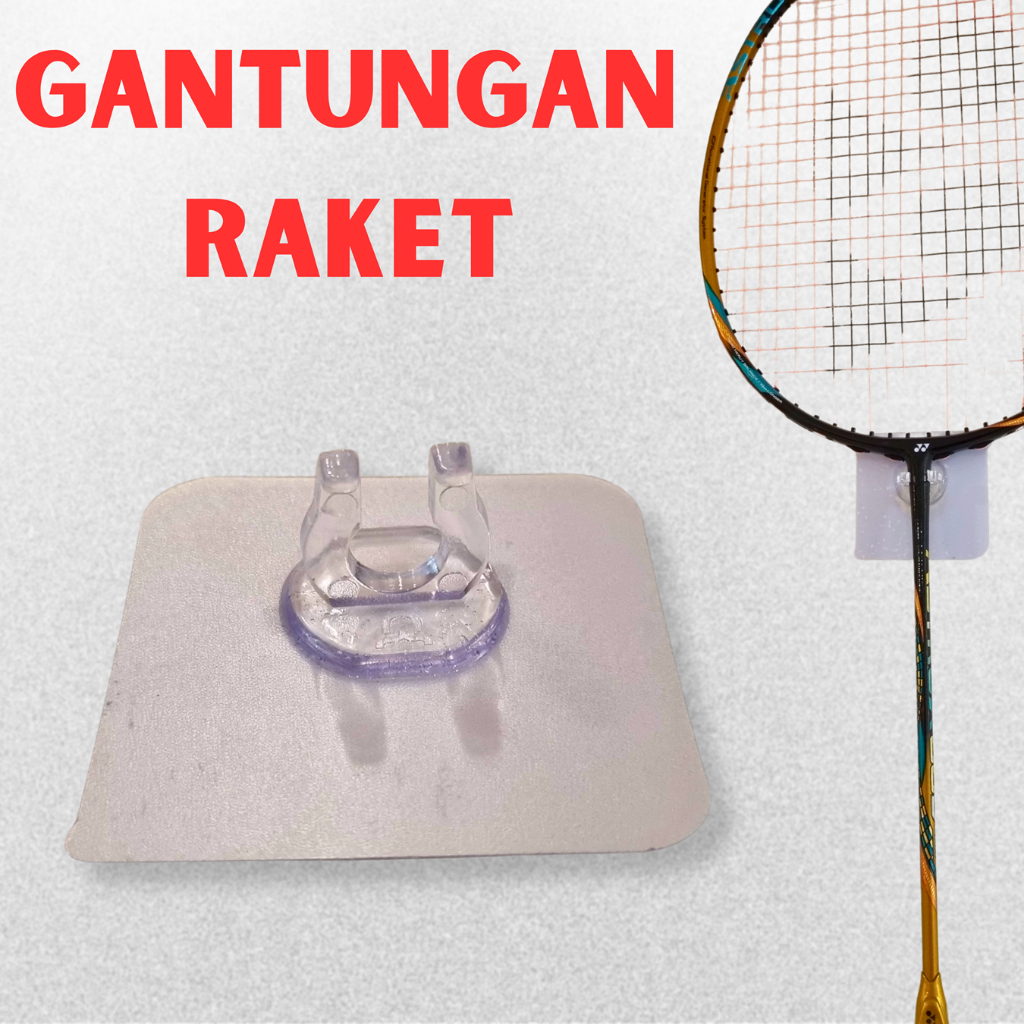 Jual Gantungan Raket Badminton Bulu Tangkis Pajangan Holder Braket ...