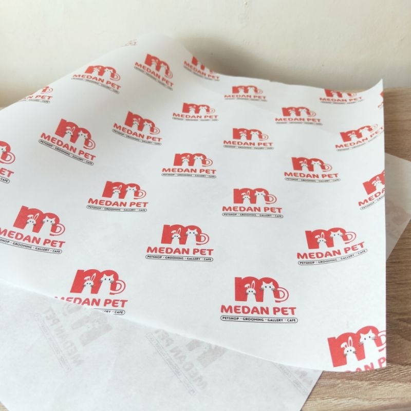 Jual CUSTOM Kertas Roti Foodgrade 25 x 60 cm - Wrap Paper / Kertas ...