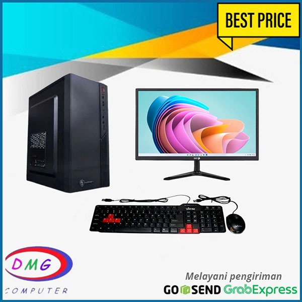 Jual Pc Lengkap Intel | Intel core i5 | HDD 500GB | RAM DDR3 8GB | Monitor 24 Inc | Shopee Indonesia