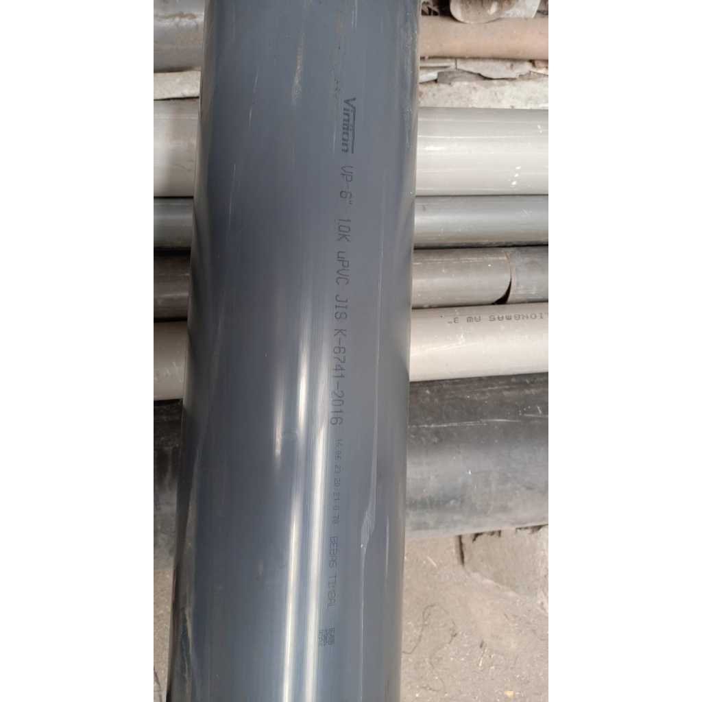 Jual Pipa uPVC JIS Vinilon 6" VP Abu JIS VP K-6741-2016 4 Meter ...