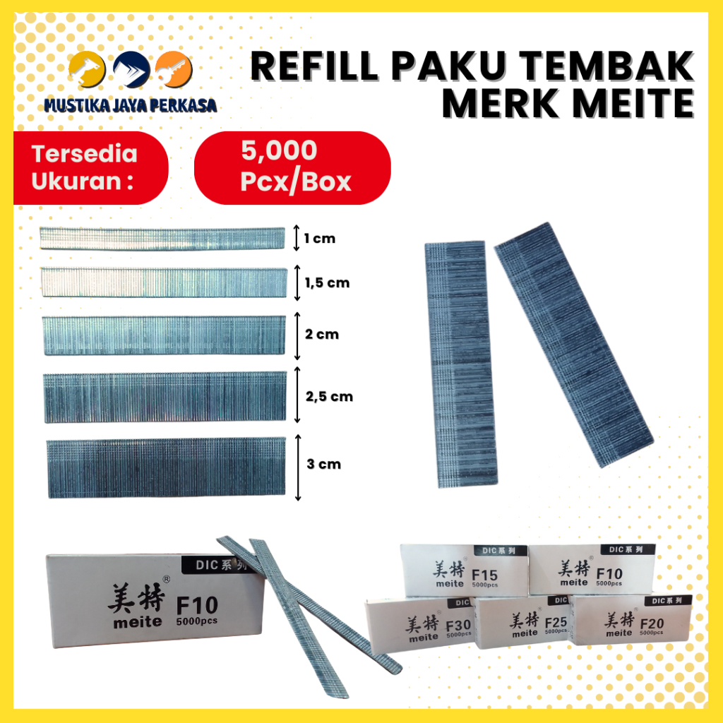 Jual Refill Isi Air Nailer Gun Paku Tembak Angin F10 F15 F20 F25 F30 ...