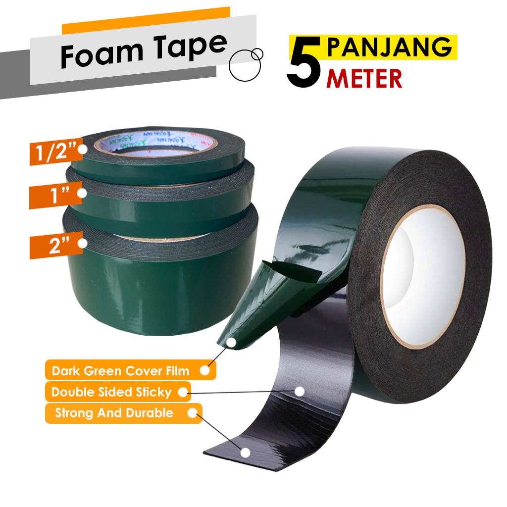 Jual IDEKU Foam Tape Isolatip 2 Sisi Double Tape Busa / Double Tape ...